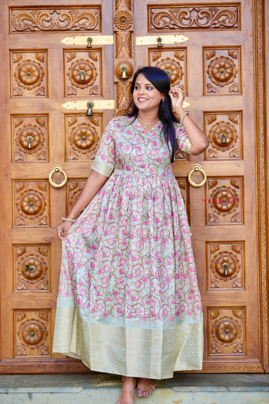Festive wear and maxi dress with lining – SRI SAMAYA GARMENTS